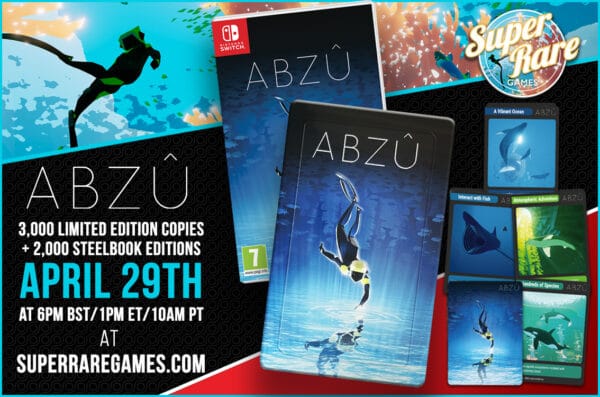 Super Rare Games - Next Physical Release - ABZÛ | Nintendo Switch News | NintendoReporters