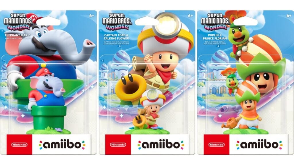 Three Super Mario Bros. Wonder amiibo announced - Elephant Mario ...